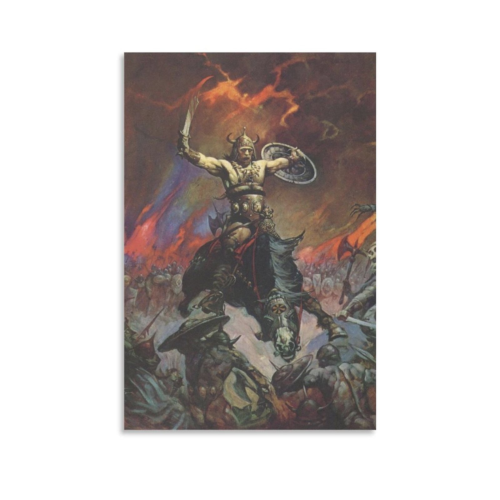 Frank Frazetta Illustrator Poster Painting Posters Wall Art Picture ...