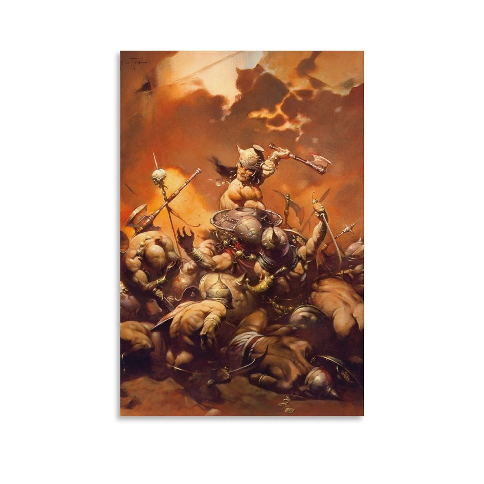 Frank Frazetta Painting Posters Fantasy School Poster Picture Print ...