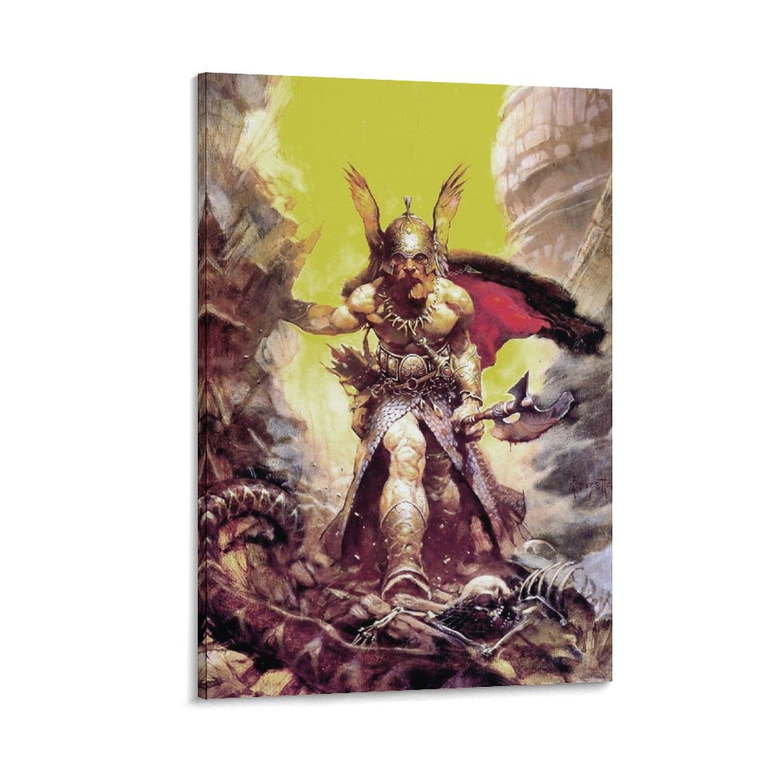 Frank Frazetta Painting Posters Illustrator Poster Canvas Wall Art ...