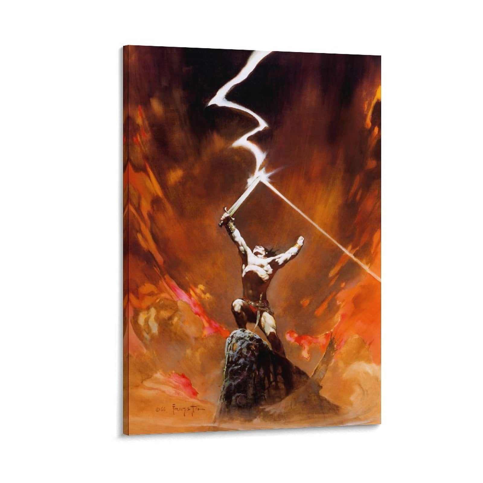 Frank Frazetta Posters Against The Gods by Frank Frazetta Wall Art ...