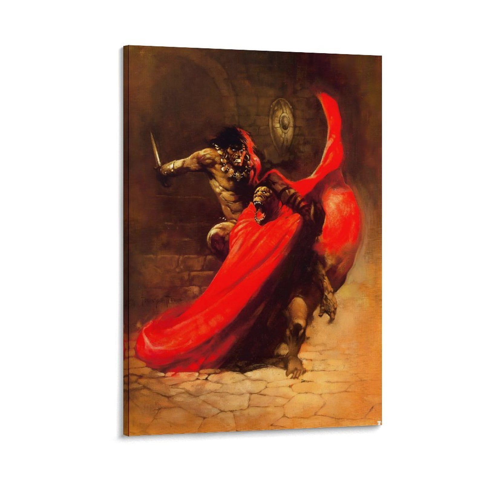 Frank Frazetta Prints《Conan The Barbarian》Art Poster Picture Print ...