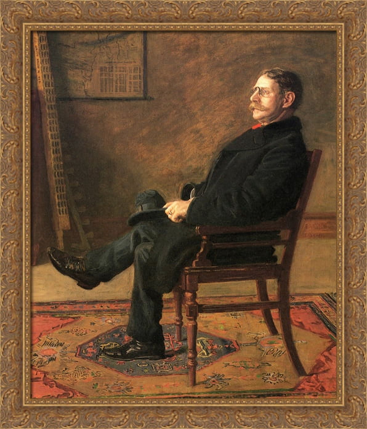 Frank Jay St. John 28x32 Large Gold Ornate Wood Framed Canvas Art by ...