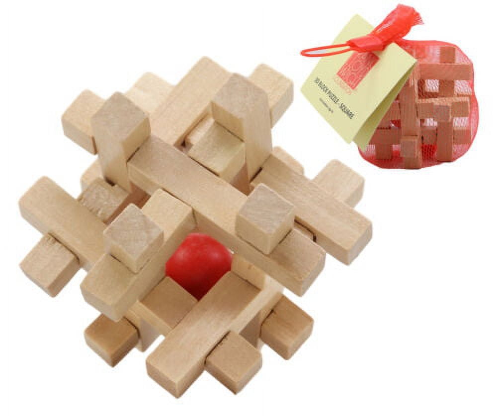 Frank Lloyd Wright Mini Square Interlocking Textile Blocks 3D Wooden ...
