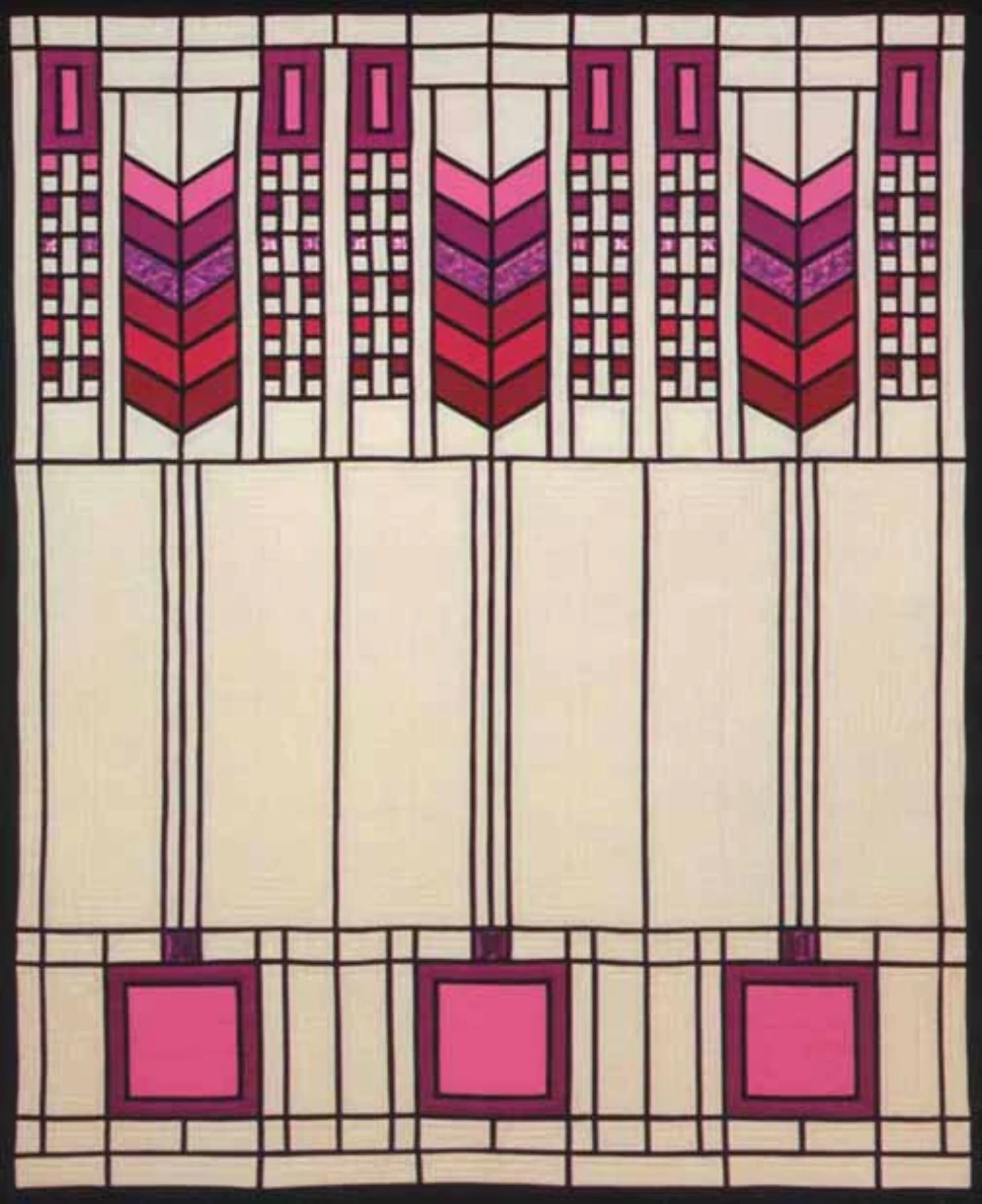 Frank Lloyd Wrights Darwin D Martin House Tree of Life Quilt Pattern - Walmart.com