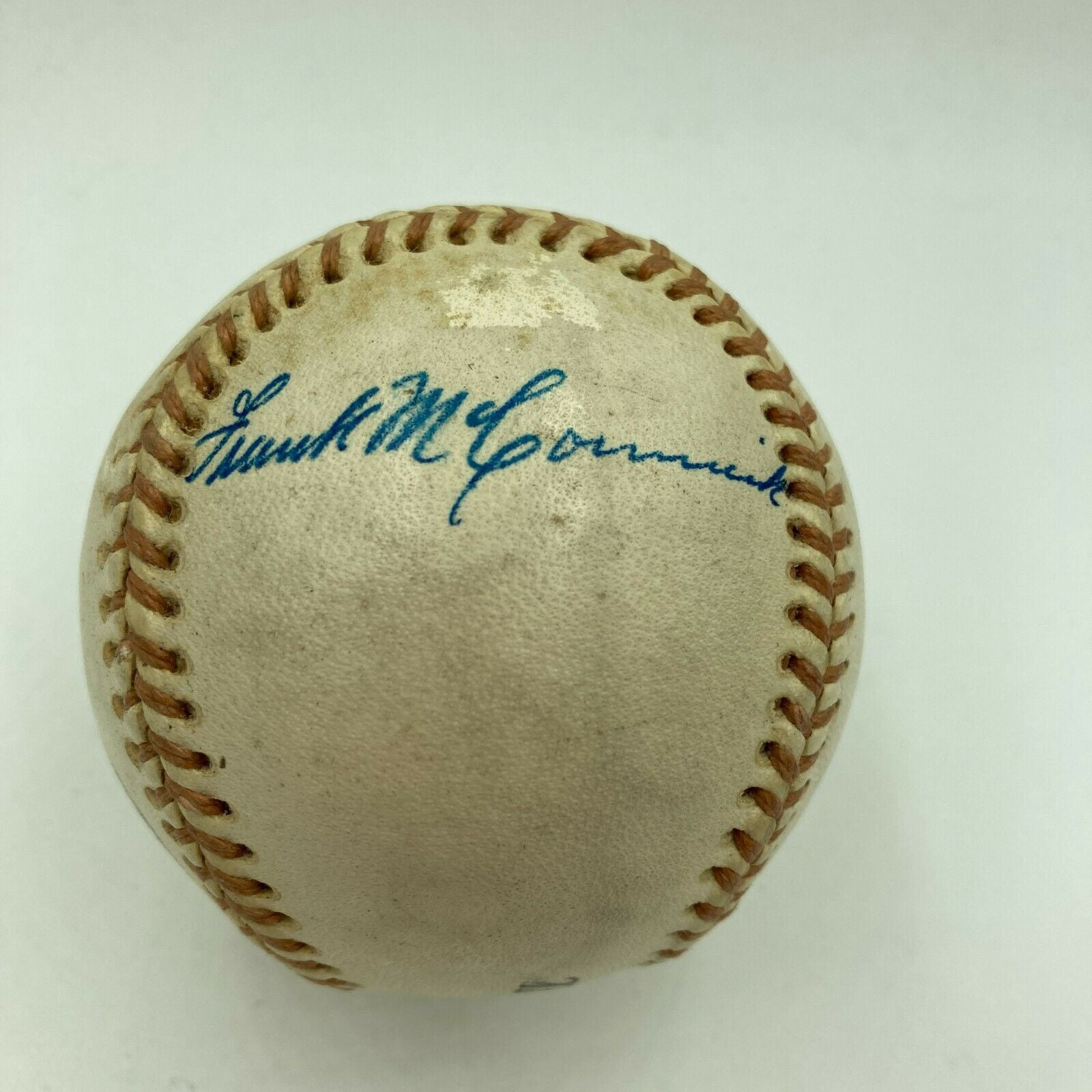 Frank McCormick 1940 National League MVP Single Signed Baseball With ...