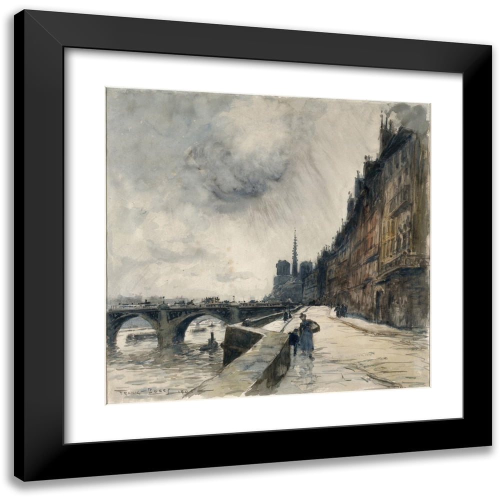 Frank Myers Boggs 15x15 Black Modern Framed Museum Art Print Titled ...
