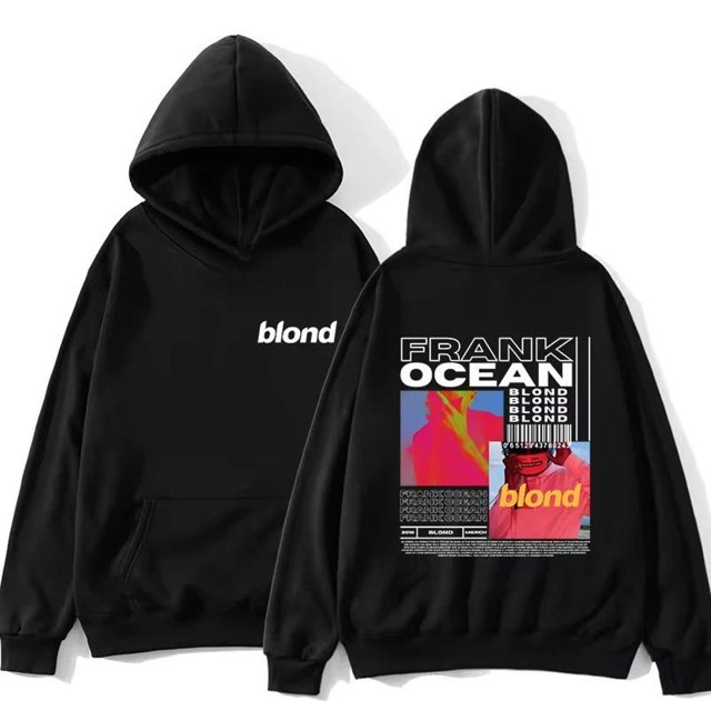 Frank Ocean Blond Album Cover Hoodie, Album, Graphic Shirt, Charcoal Color, Size M - Walmart.com