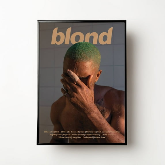 Frank Ocean Blond Poster – Iconic Album Cover Art Size 24x36 Unframed ...
