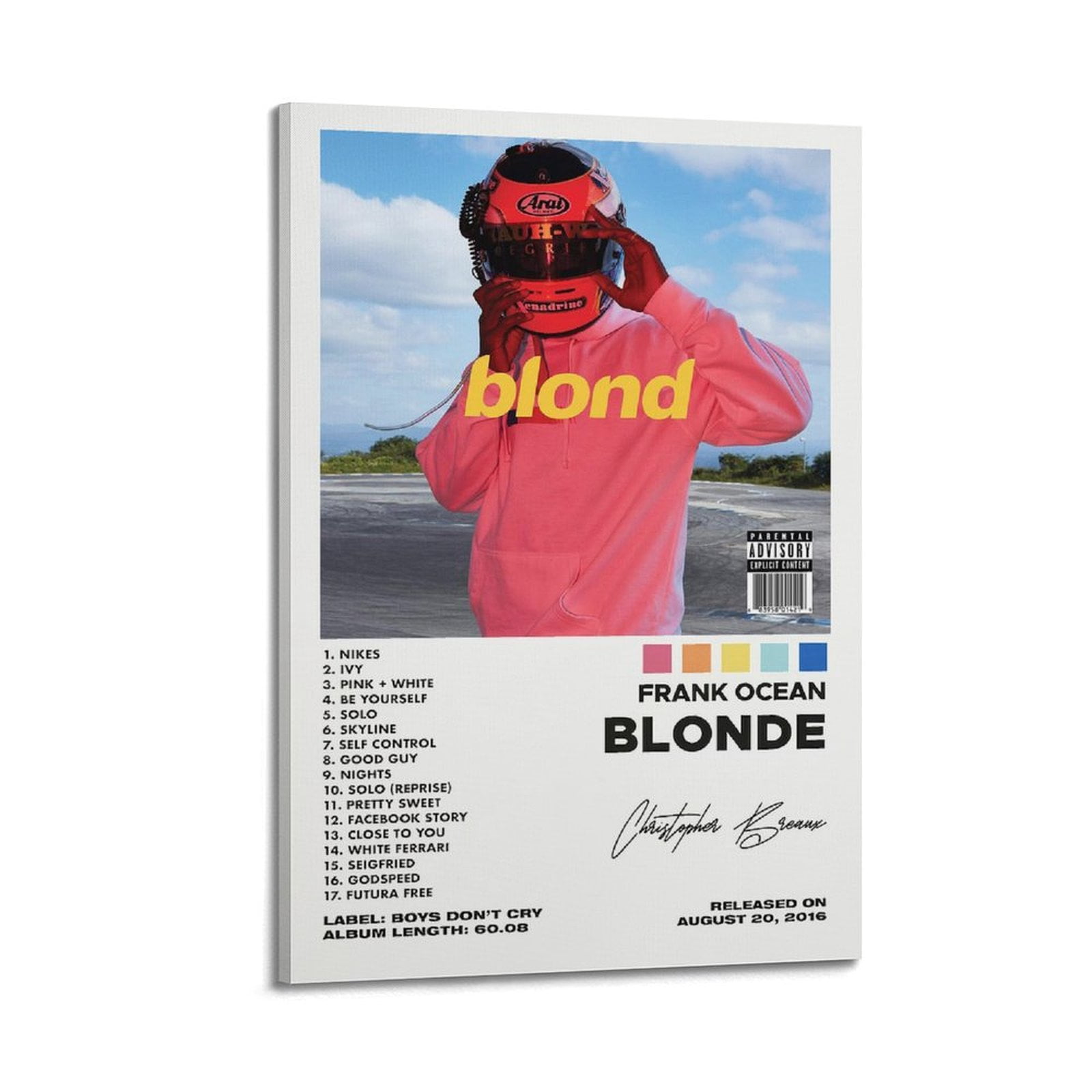 Frank Ocean Blonde Poster Album Cover Poster Painting Vintage Poster ...