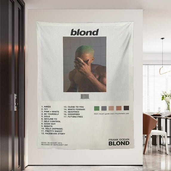Frank Ocean Flag Blonde Album Cover Canvas Posters for Room Aesthetic ...
