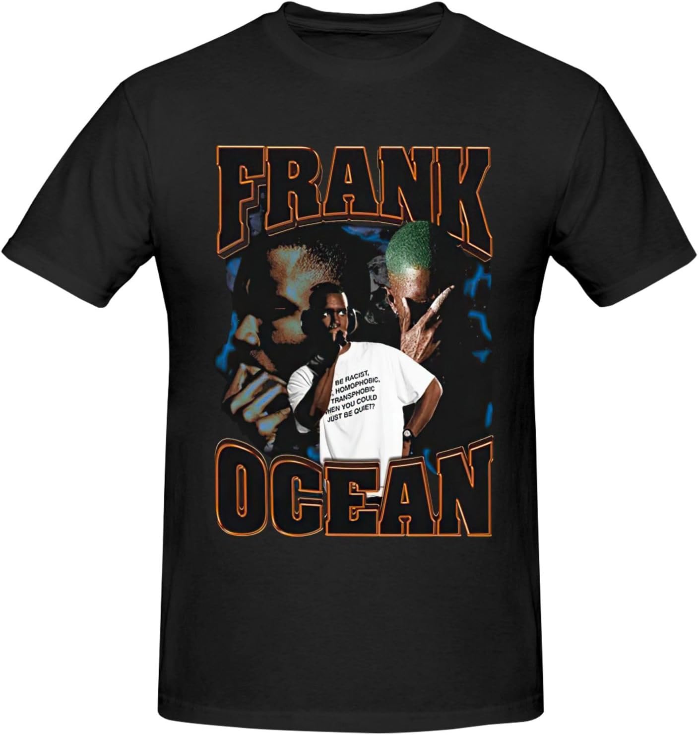 Frank Ocean Mens T-Shirt Casual Shirt Short Sleeves Shirt Vintage Style ...