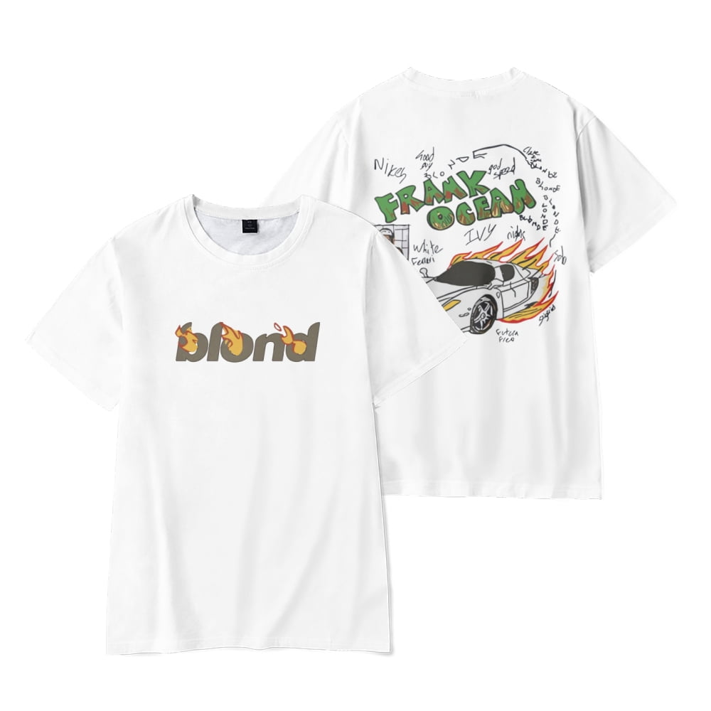 Frank Ocean Merch Blond Album Tracklist Sketch T-Shirt Short Sleeve ...