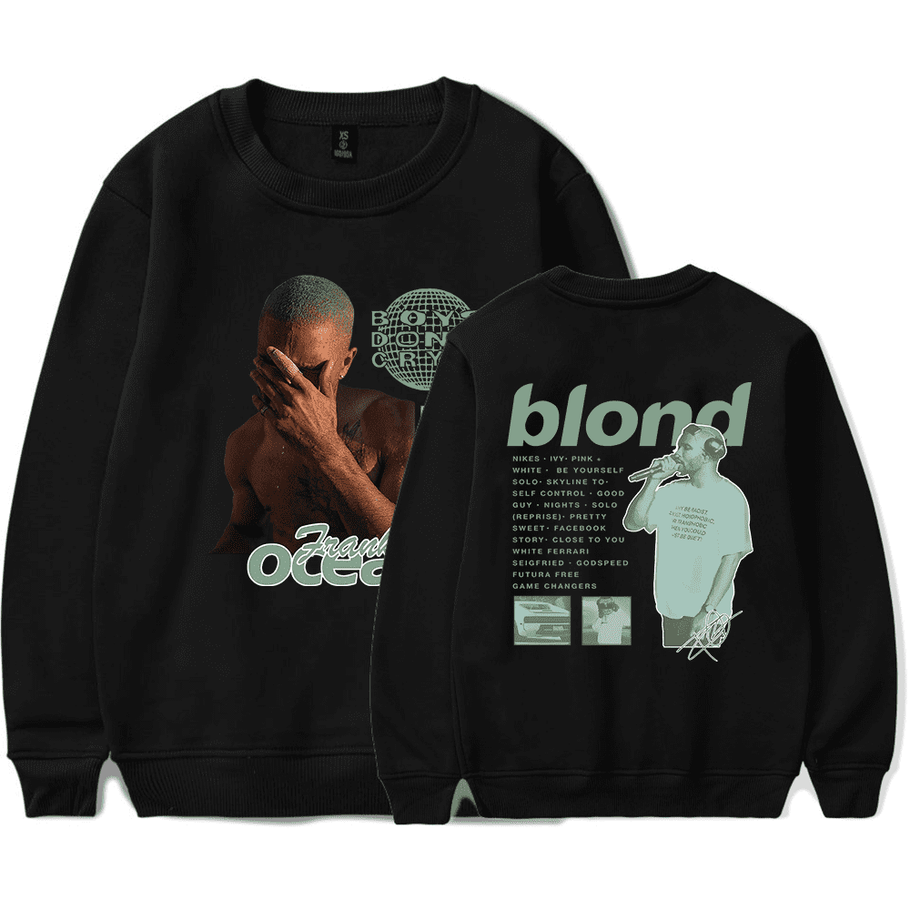 Frank Ocean Merch Blonde Blond Crewneck HipHop Rapper Men Women Long ...