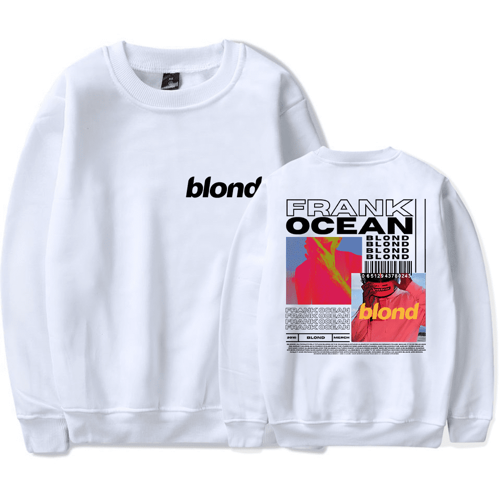 Frank Ocean Merch Sweatshirt Blond Blonde Album Cover Hoodie Long-sleeve Fashion Hip Hop Rapper ...