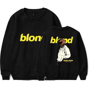 Frank Ocean Merch Sweatshirt Blond Blonde Album Cover Hoodie Long-sleeve Fashion Hip Hop Rapper ...
