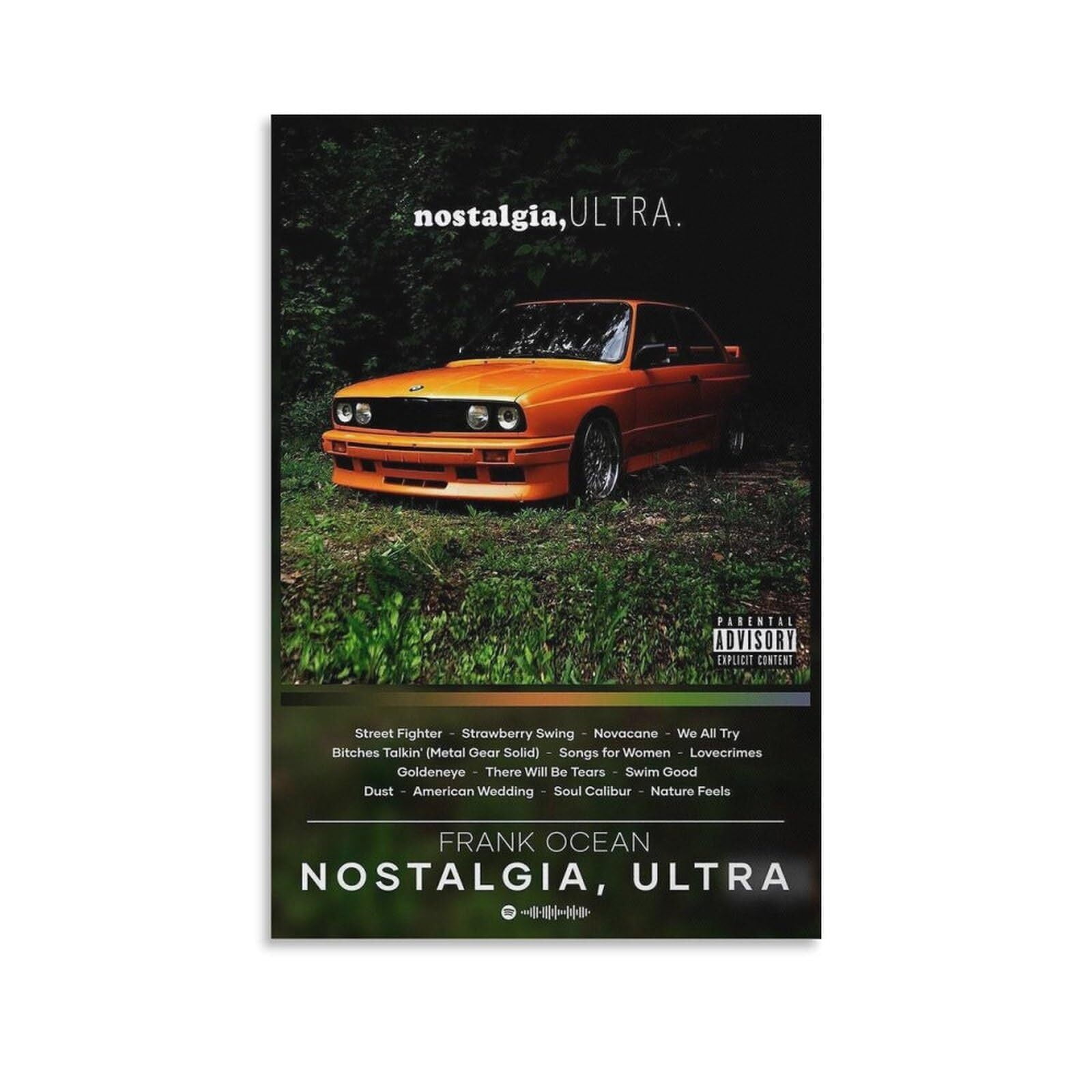 Frank Ocean Nostalgia Ultra 1 Canvas Poster Bedroom Decoration ...