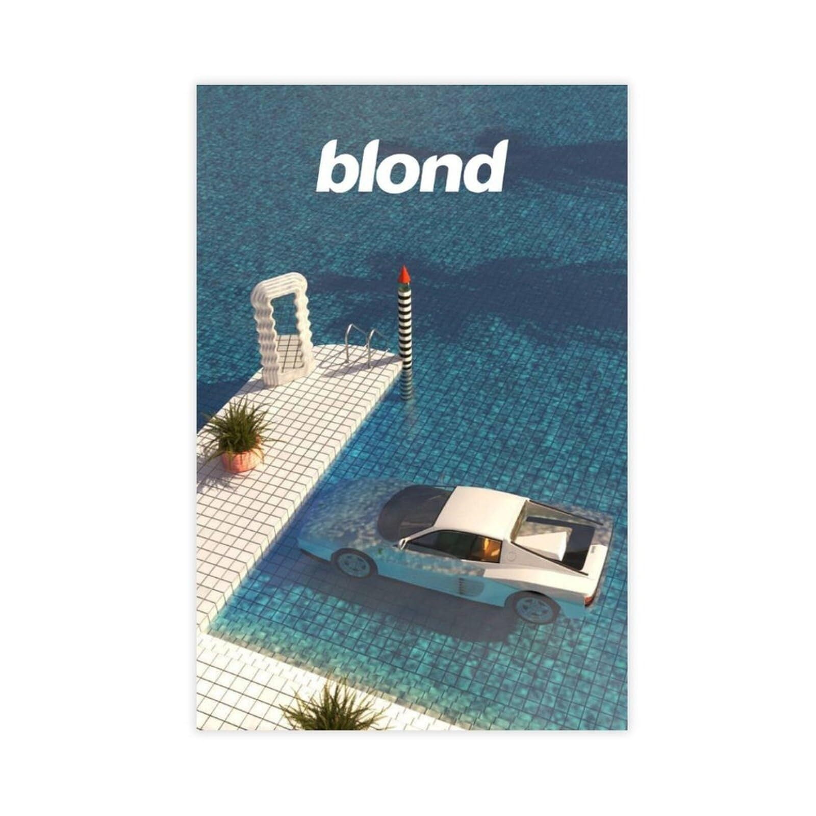 Frank Ocean Poster(1) Blonde Rapper Music Album Cover Canvas Poster ...