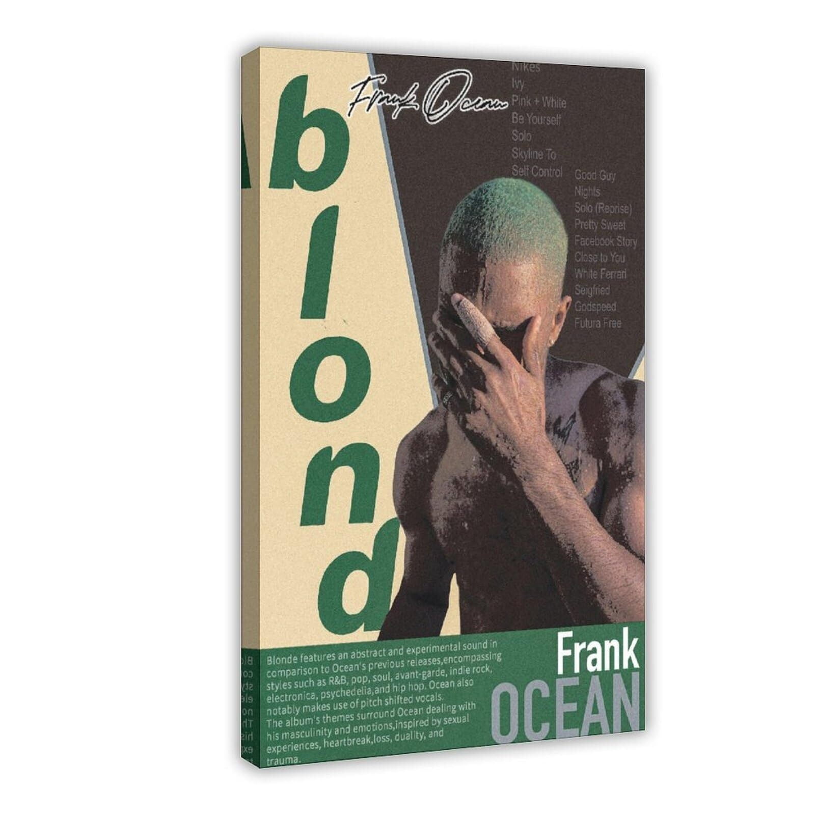 Frank Ocean Poster (9)Blonde Rapper Music Album Cover Canvas Poster ...