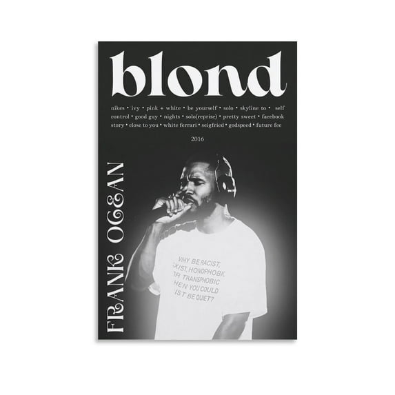 Frank Ocean Poster Blond 6 Canvas Poster Wall Art Picture Prints ...