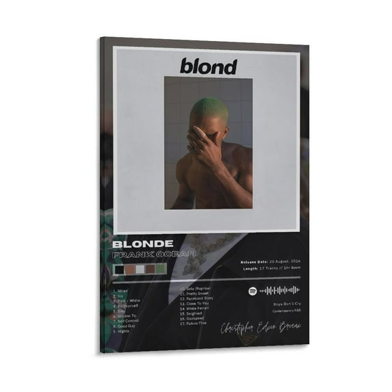 Frank Ocean Poster Blond 9 Painting On Canvas Wall Art Poster Scroll ...