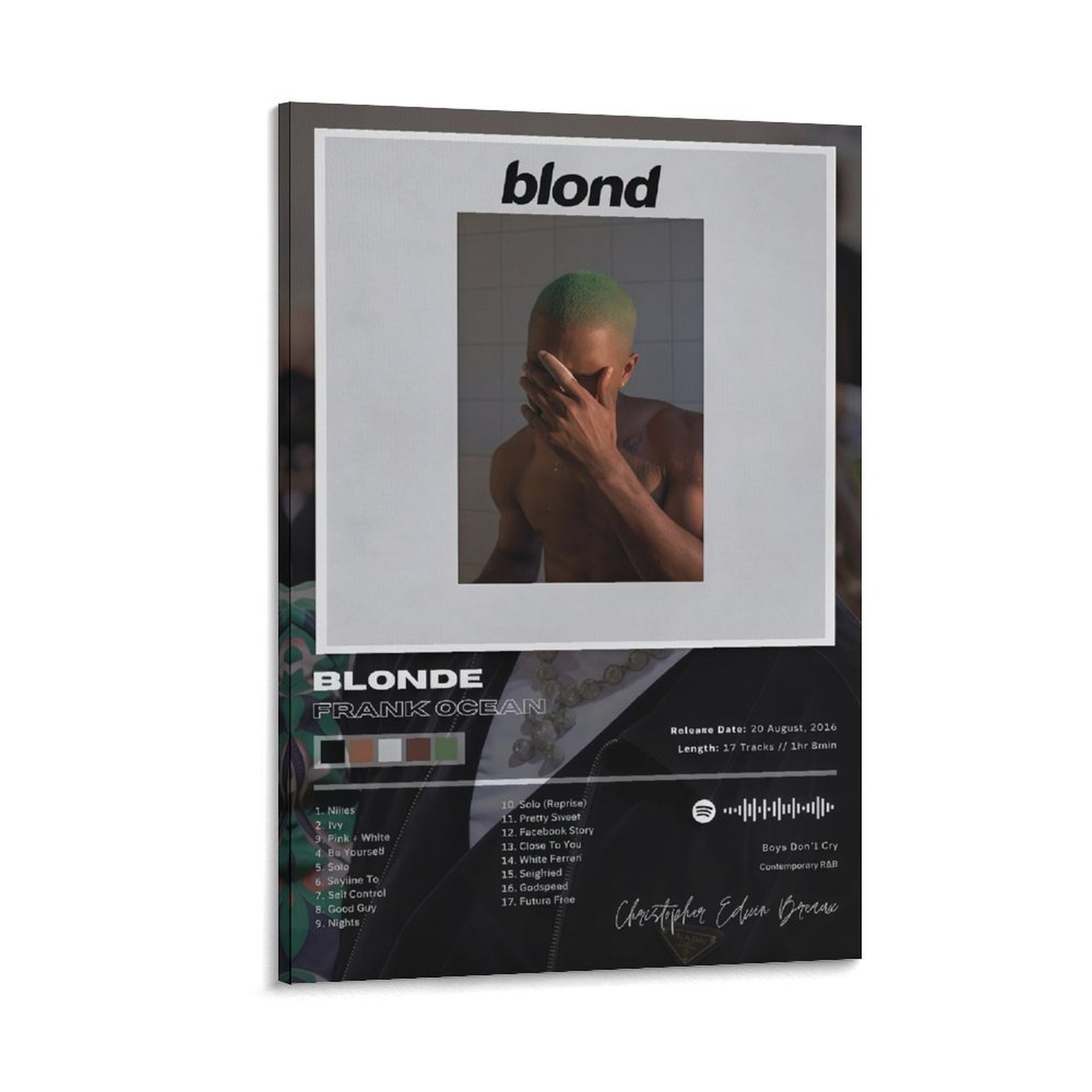 Frank Ocean Poster Blond 9 Picture Print Wall Art Poster Painting ...