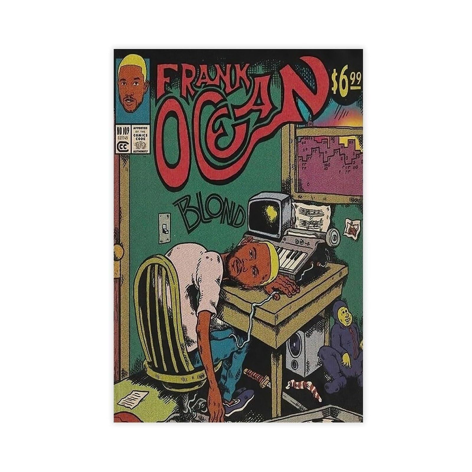 Frank Ocean Poster Blond Album Cover Posters Rap Music Poster Wall Art ...