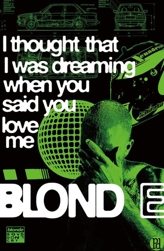 Frank Ocean Poster Blond Album Posters & Prints Rapper Music Bedroom ...