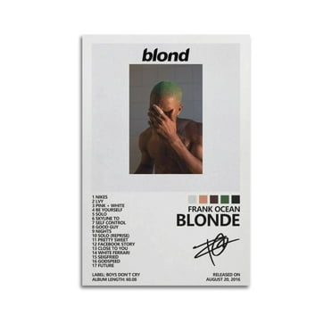 Frank Ocean Blonde Album Cover Poster - Wall Art, Room Aesthetic, 12 x 18 inch - Walmart.com