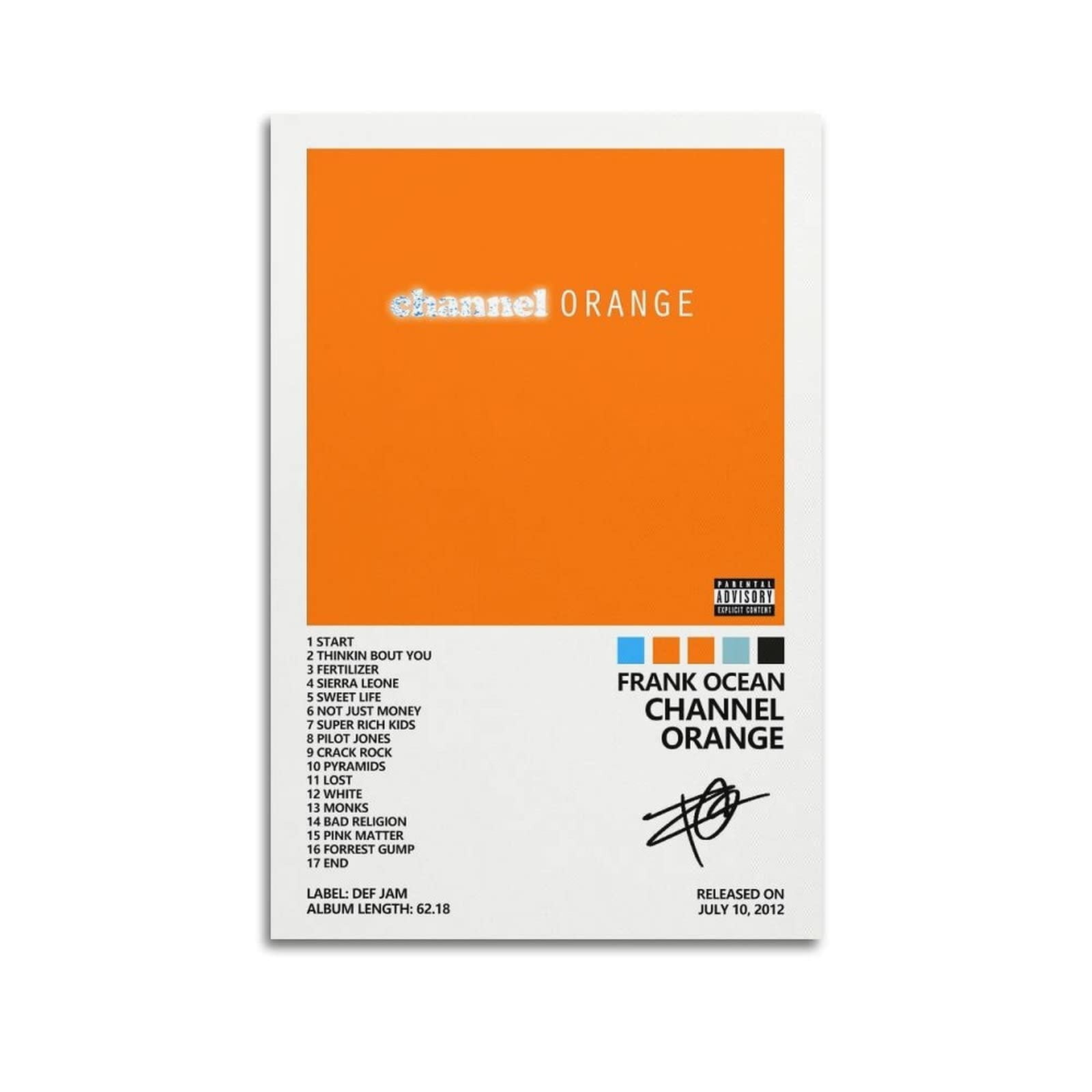 Frank Ocean Poster Channel Orange Album Cover Poster Posters for Room ...