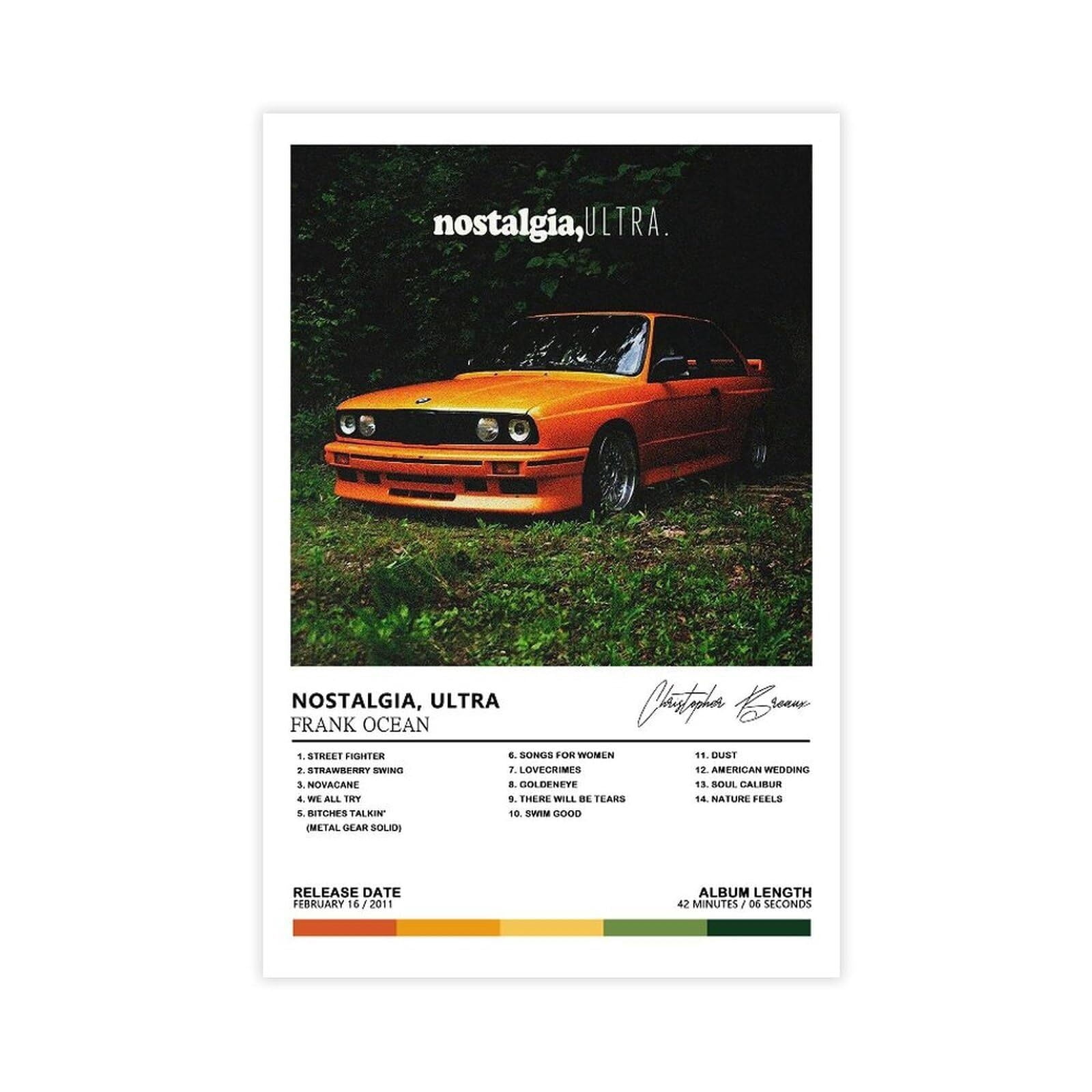 Frank Ocean Poster Nostalgia Album Cover Posters Rap Music Poster Wall ...