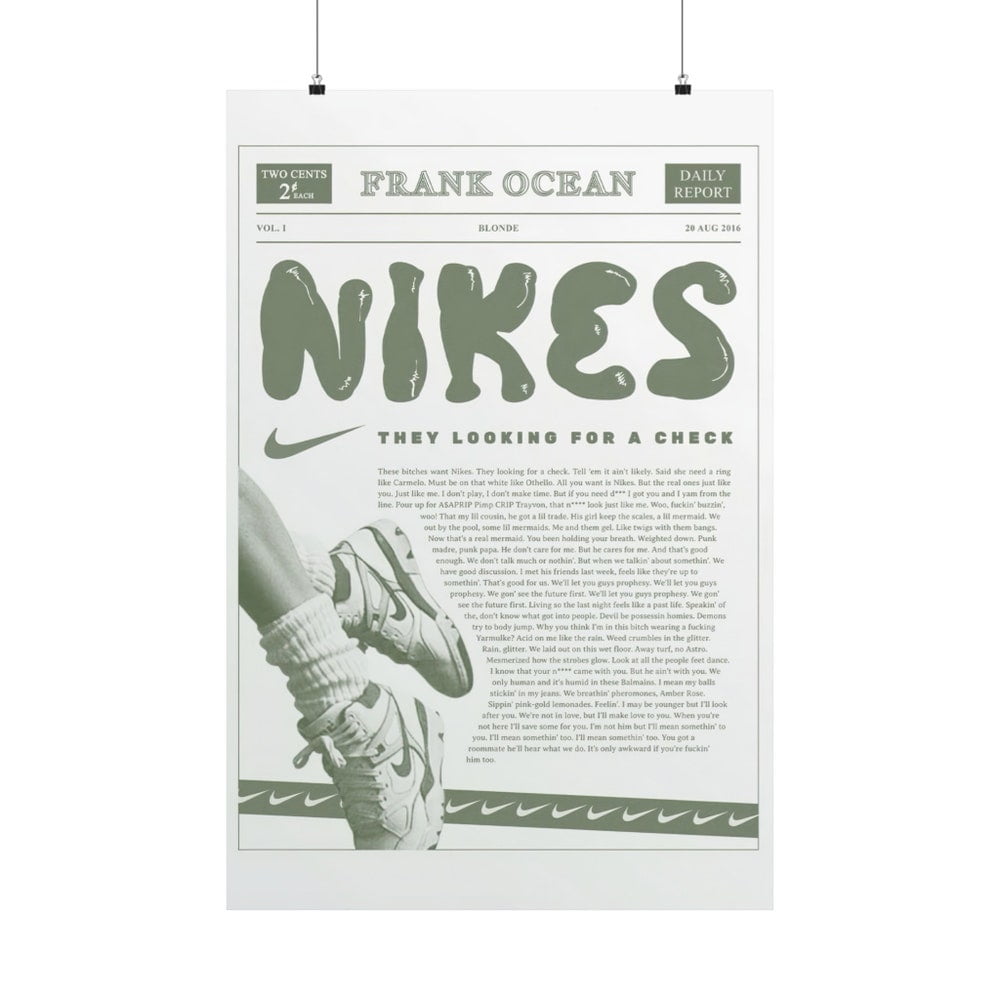 Frank Ocean - Poster | Rap Poster, Hip-Hop Poster - Walmart.com
