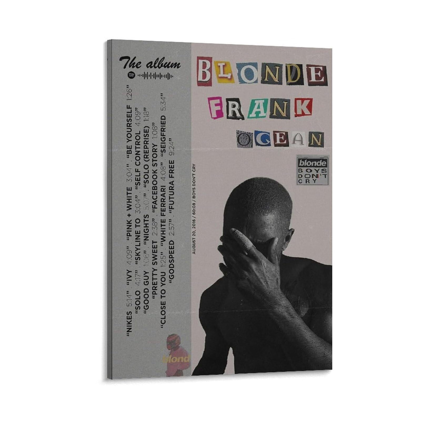 Frank Ocean Posters Blonde Music Cover Canvas Poster Bedroom Decoration ...