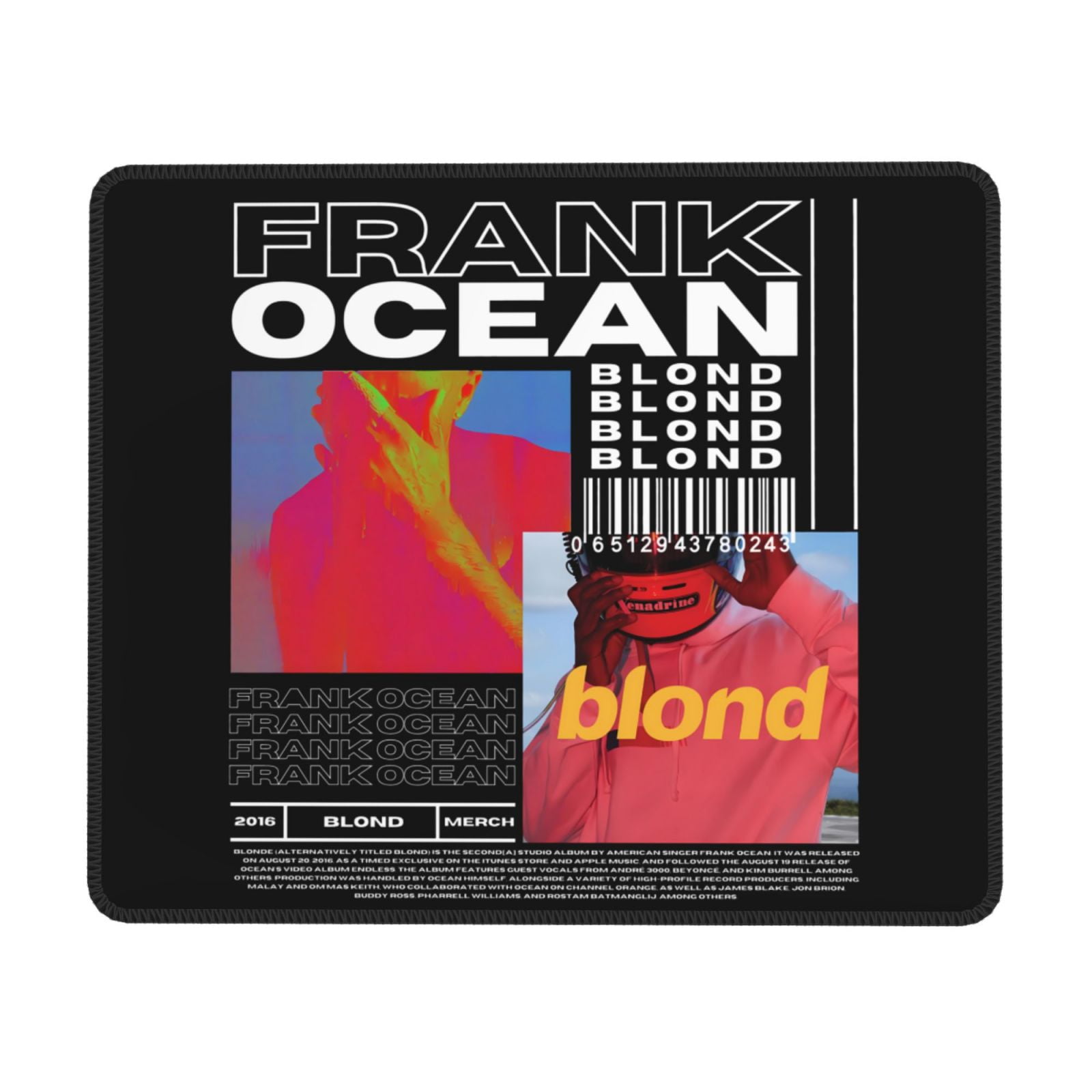 Frank Ocean Mouse Pad Square Mouse Pad for Desk Soft Computer Mouse Mat ...