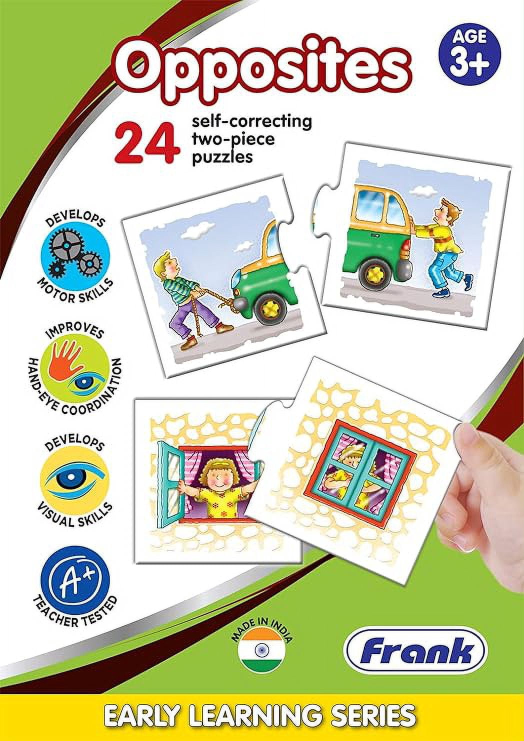 Frank Opposites 3+ Early Learning Series with 48 Puzzle Pieces - 24 ...