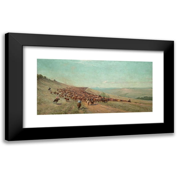 Frank Reaugh 24x14 Black Modern Framed Museum Art Print Titled ...