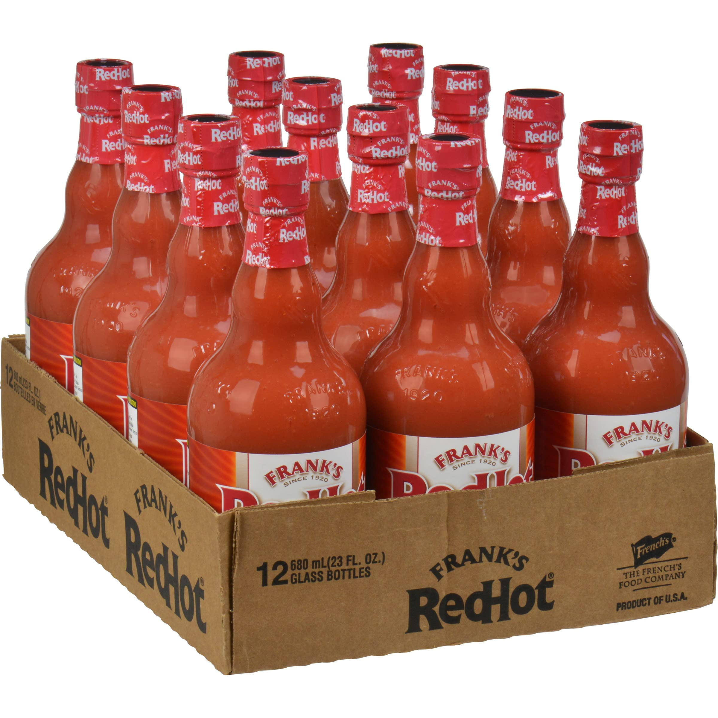 Frank,S Redhot Original Hot Sauce, 23 Fl Oz (Pack Of 12) - One 12 Pack ...