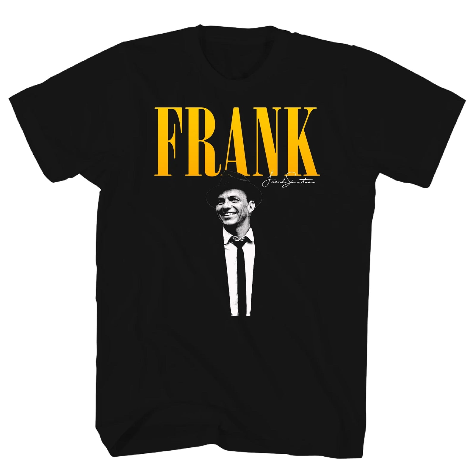 Frank Sinatra Men's Signature T-Shirt Black Large | Officially Licensed ...