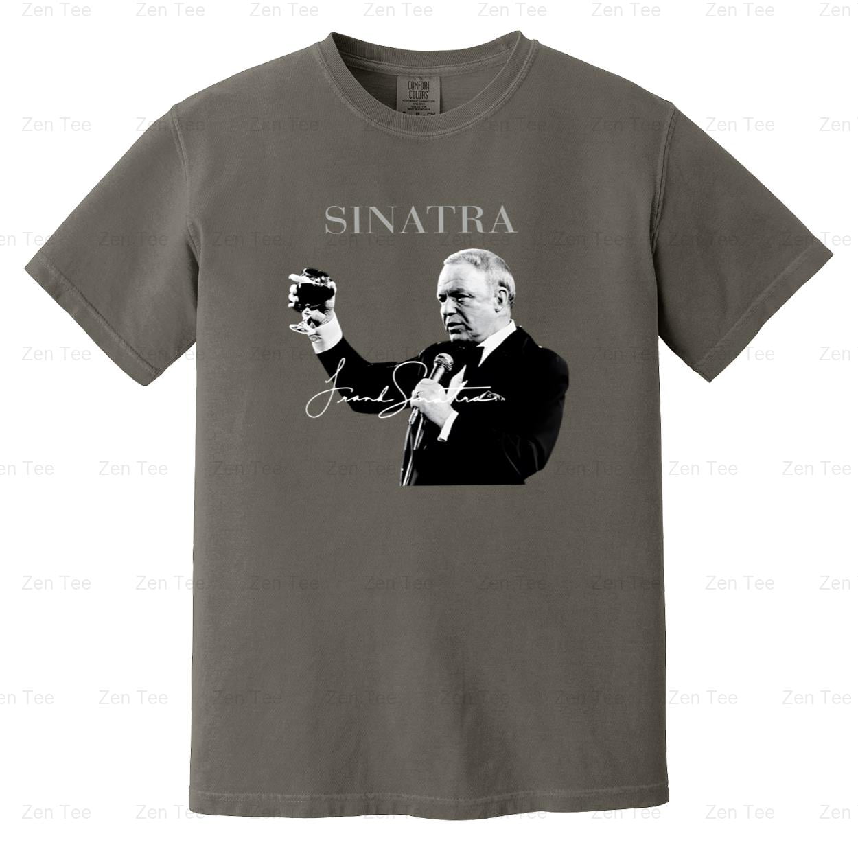 Frank Sinatra Signature Classic Vintage Fan Comfort Color T-Shirt ...