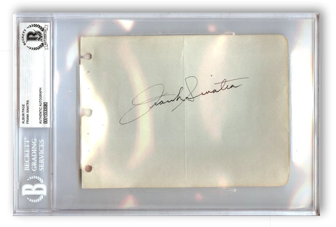 Frank Sinatra Signed Autographed Cut Signature Singer Actor Legend BAS ...