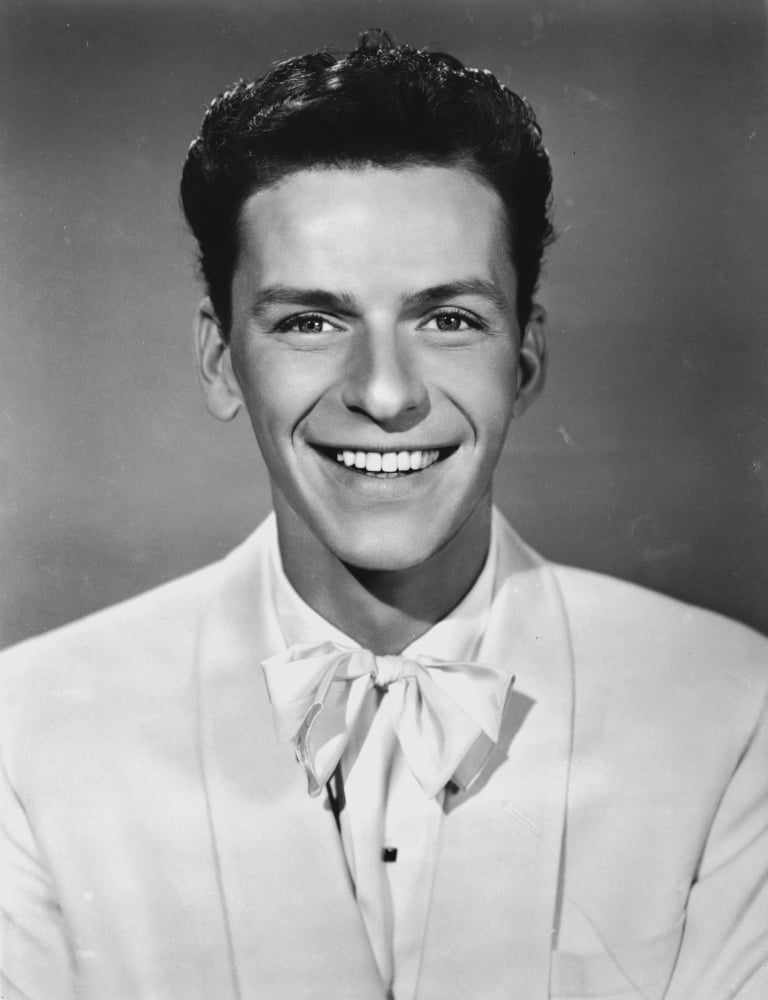 Frank Sinatra smiling in White Suit Photo Print (24 x 30) - Walmart.com