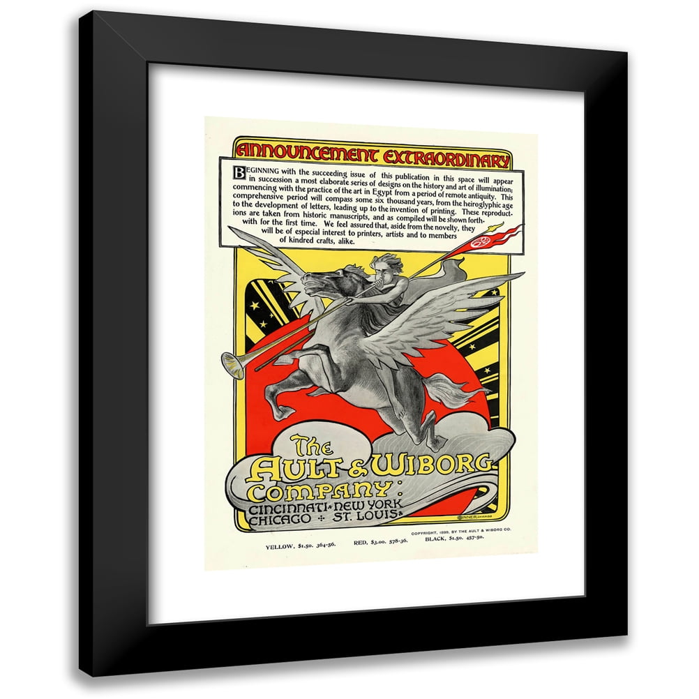 Frank Swick 14x18 Black Modern Framed Museum Art Print Titled - Ault ...