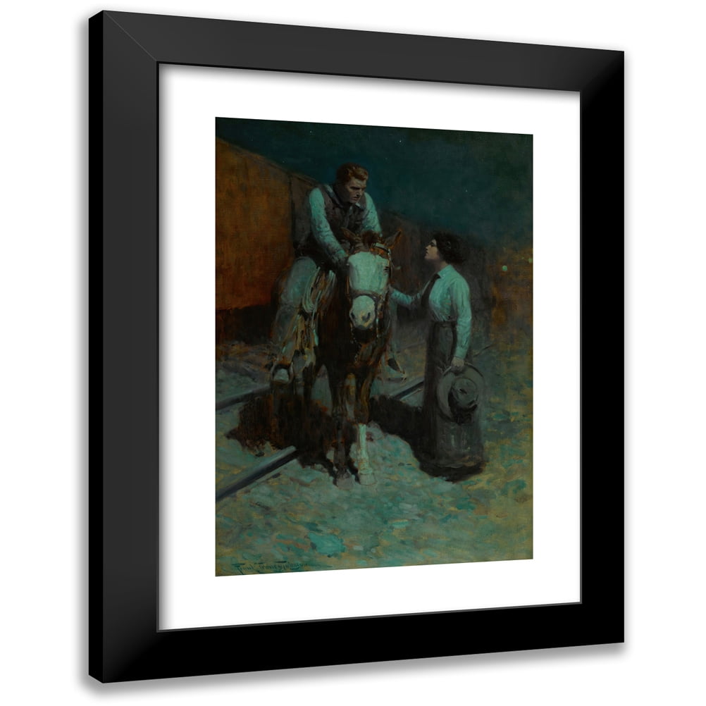 Frank Tenney Johnson 11x14 Black Modern Framed Museum Art Print Titled ...