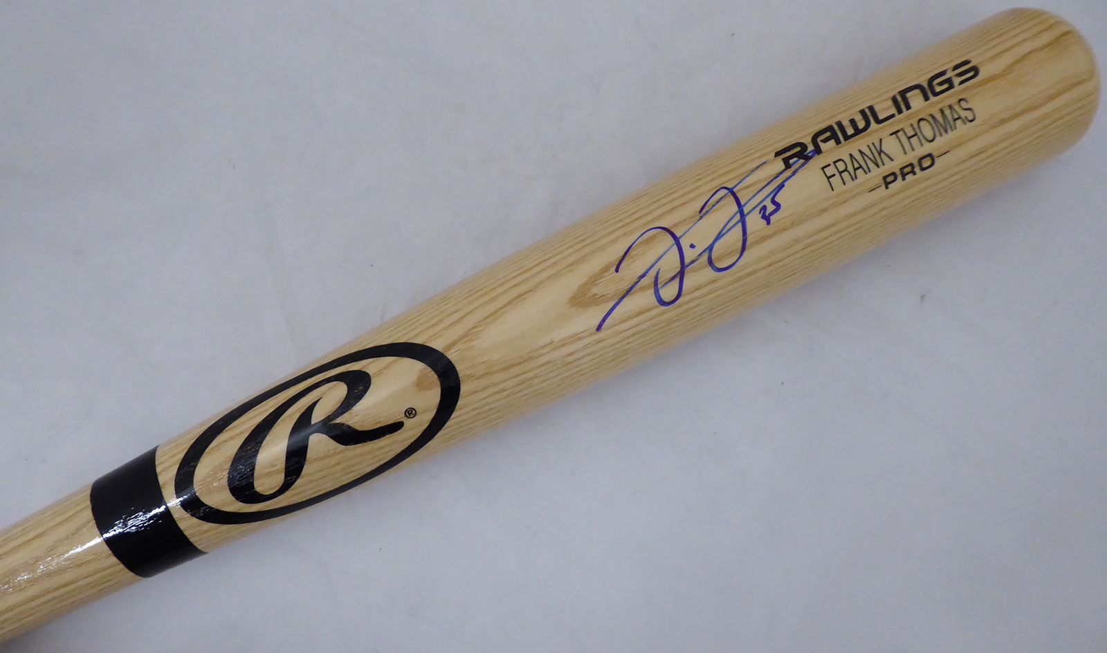 Frank Thomas Autographed Blonde Rawlings Bat Chicago White Sox Beckett ...
