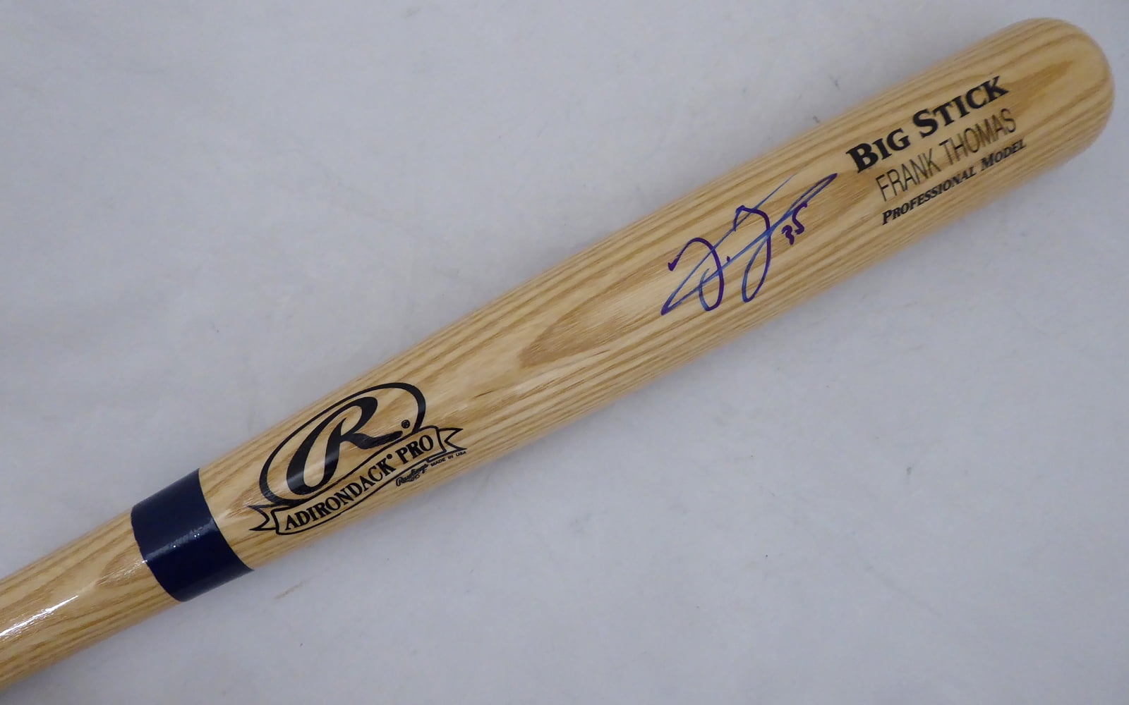 Frank Thomas Autographed Blonde Rawlings Big Stick Bat Chicago White ...