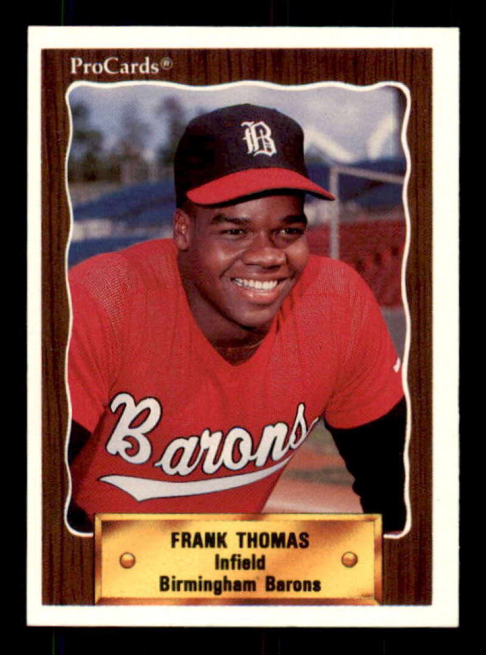 Frank Thomas Rookie Card 1990 Birmingham Barons ProRookie Cards #1116 ...