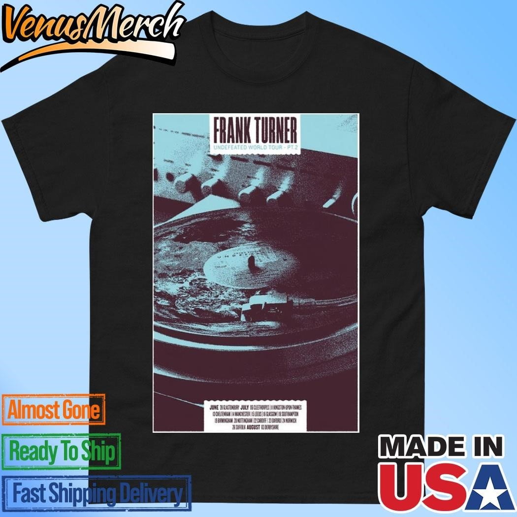 Frank Turner Uk Summer Tour 2024 Poster Shirt - Walmart.com