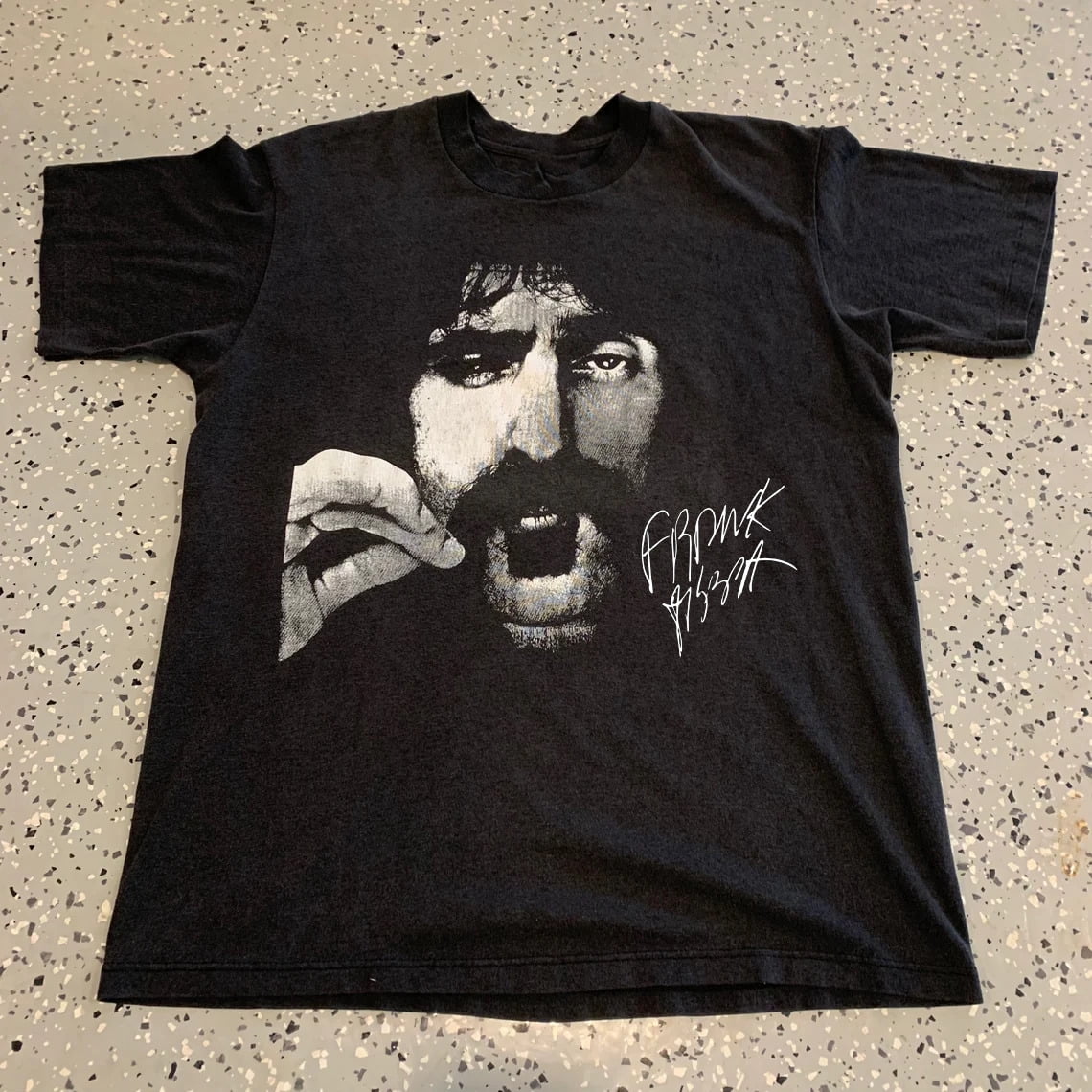 Frank Zappa Face To Face Heavy Cotton Black T Shirt All Size For Men ...