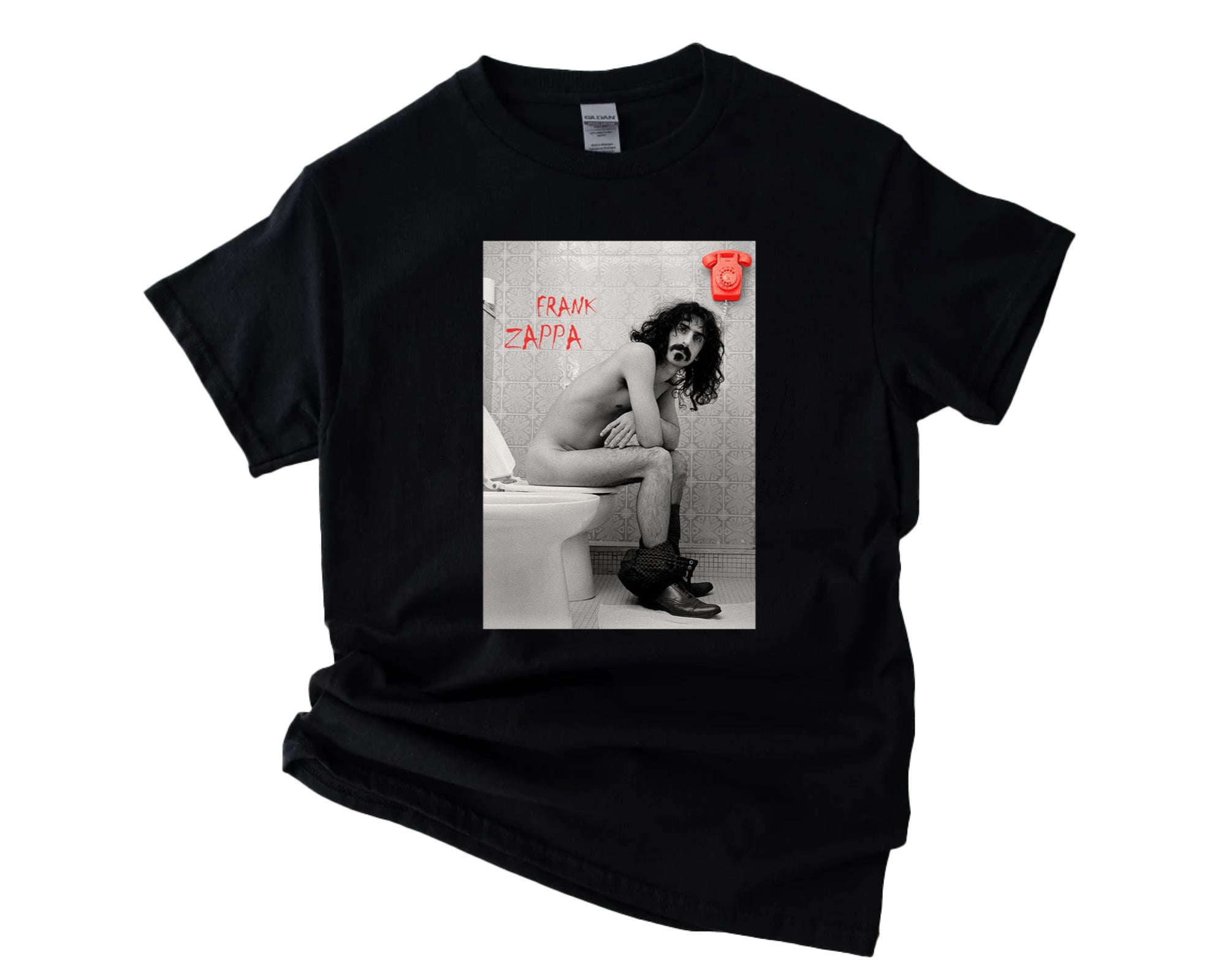 Frank Zappa Sitting on the Toilet Funny Rock Music Legend Unisex T-Shirt, up to 5XL - Walmart.com