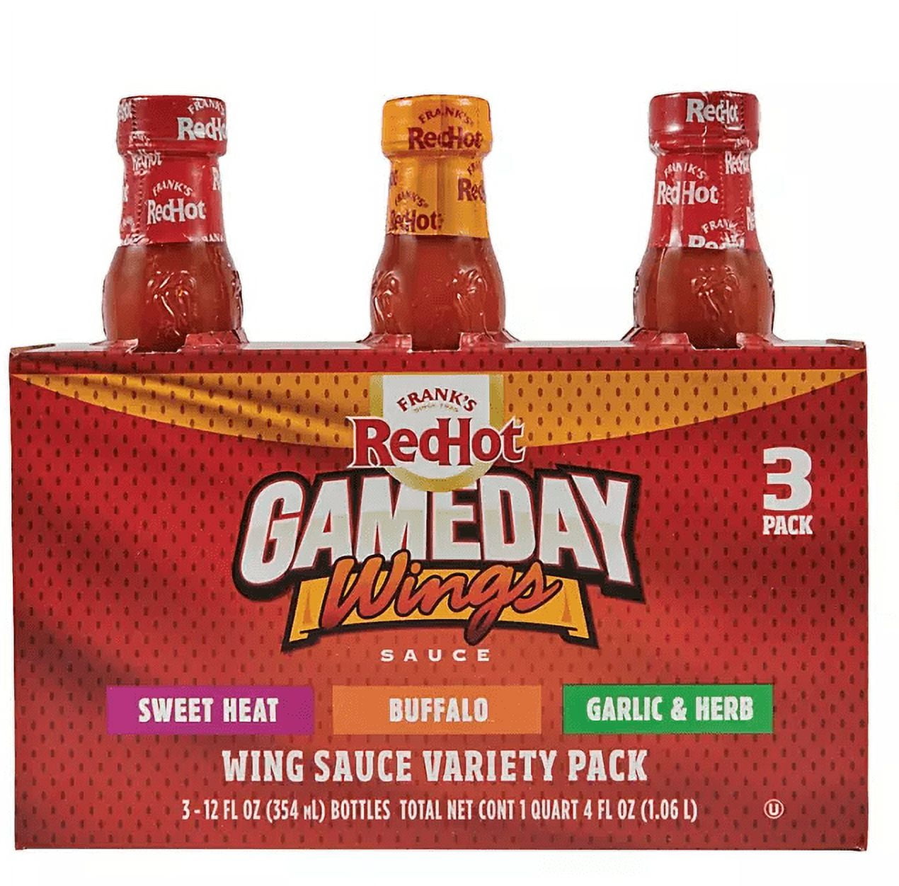 Frank's Red Hot Wing Sauce Variety Pack (12 oz., 3 pk.) - Walmart.com