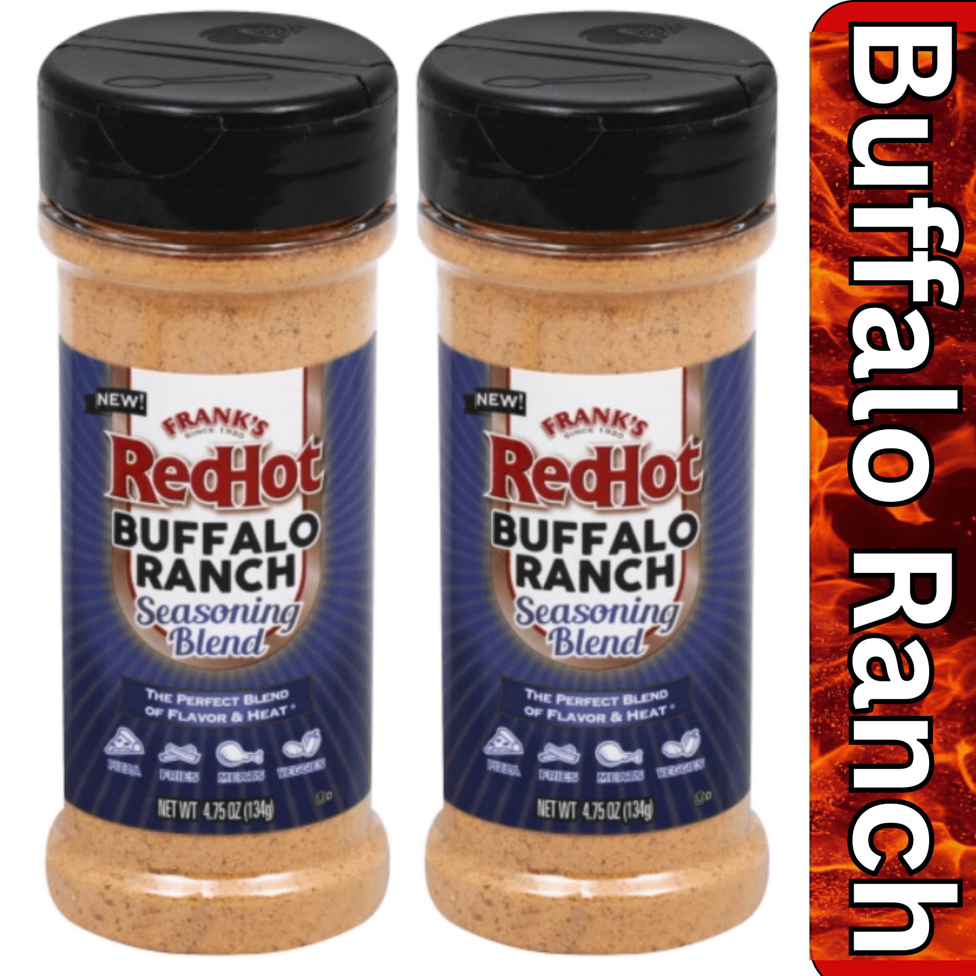 Frank's, RedHot Buffalo Ranch Seasoning Blend, 4.75 Oz., (2 Pack ...